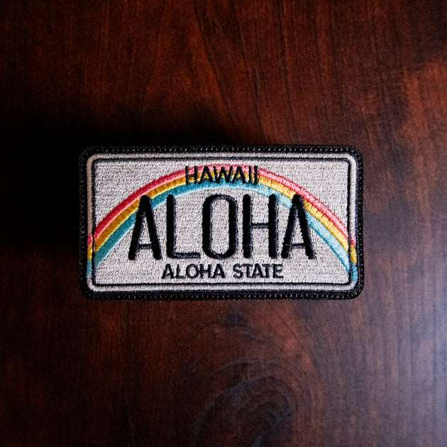 Aloha License Plate Patch v2 – Hawaii Off Road Yotas