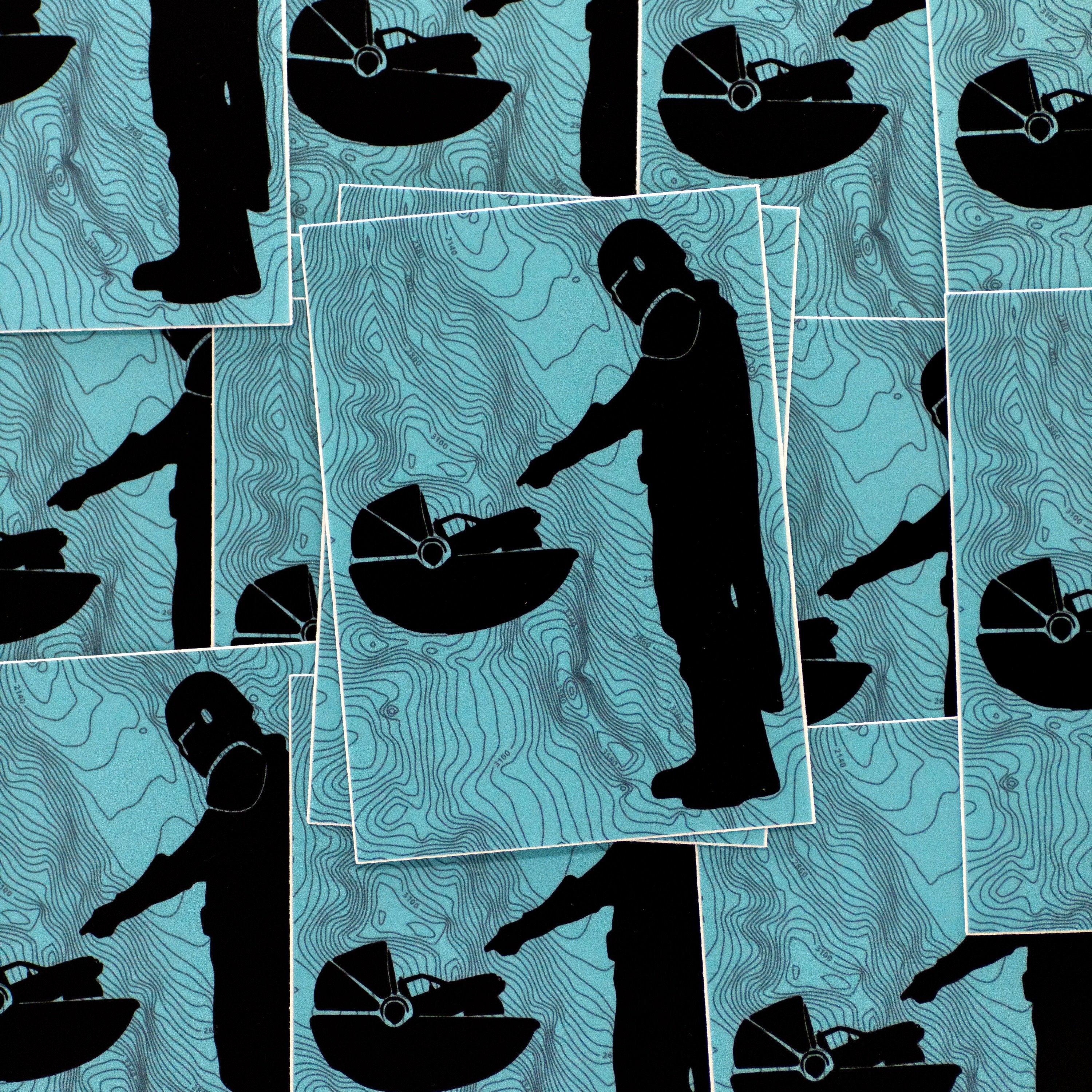 Mandalorian x Baby Yota Contour Map Sticker – Hawaii Off Road Yotas