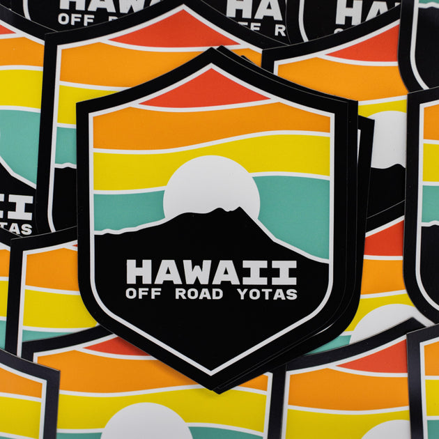 Hawaii Off Road Yotas Badge Magnet