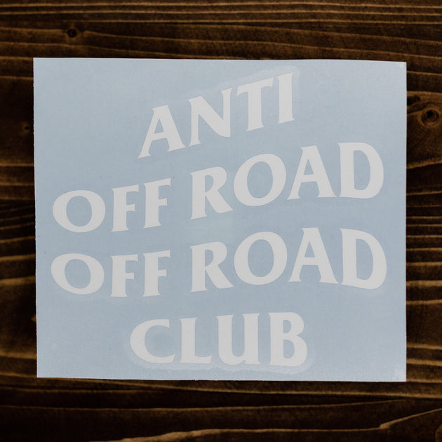 Anti Off Road Off Road Club Decal – Hawaii Off Road Yotas
